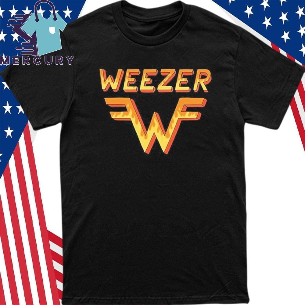 Weezer Flame Logo 2024 Tour T-shirt - Walmart.com