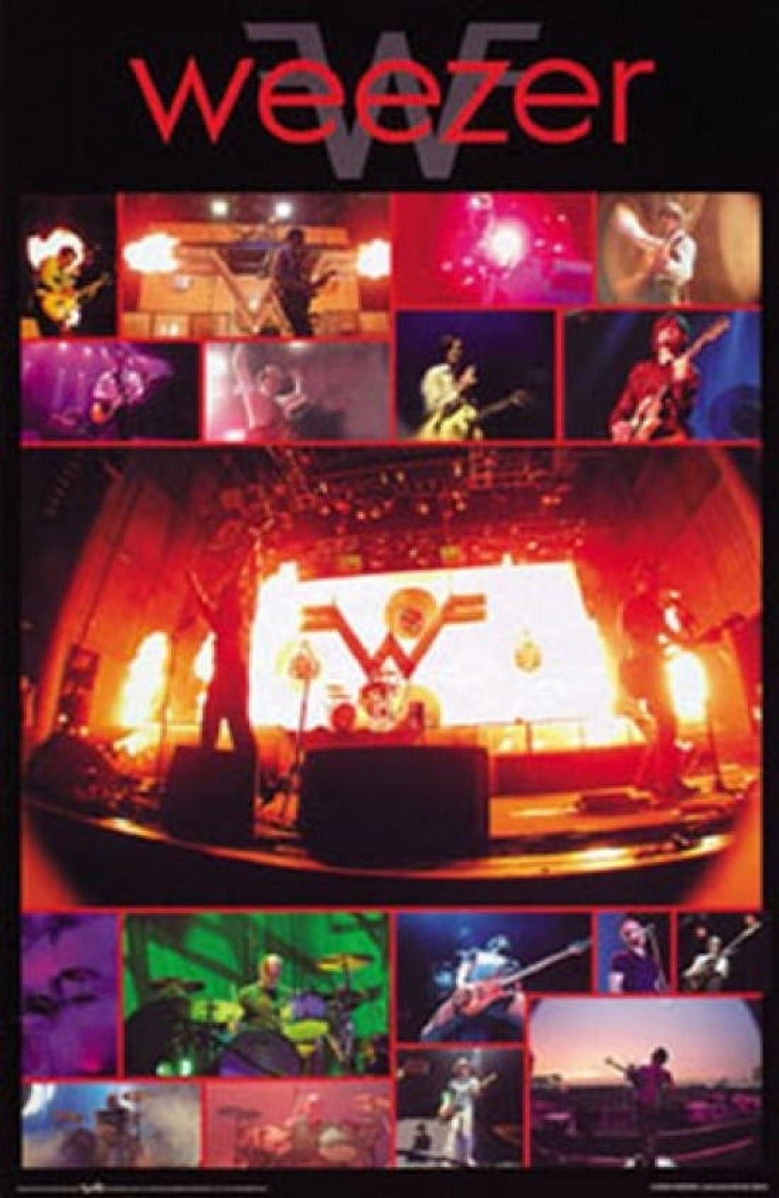 Weezer - Live Collage Laminated Poster (24 x 36) - Walmart.com