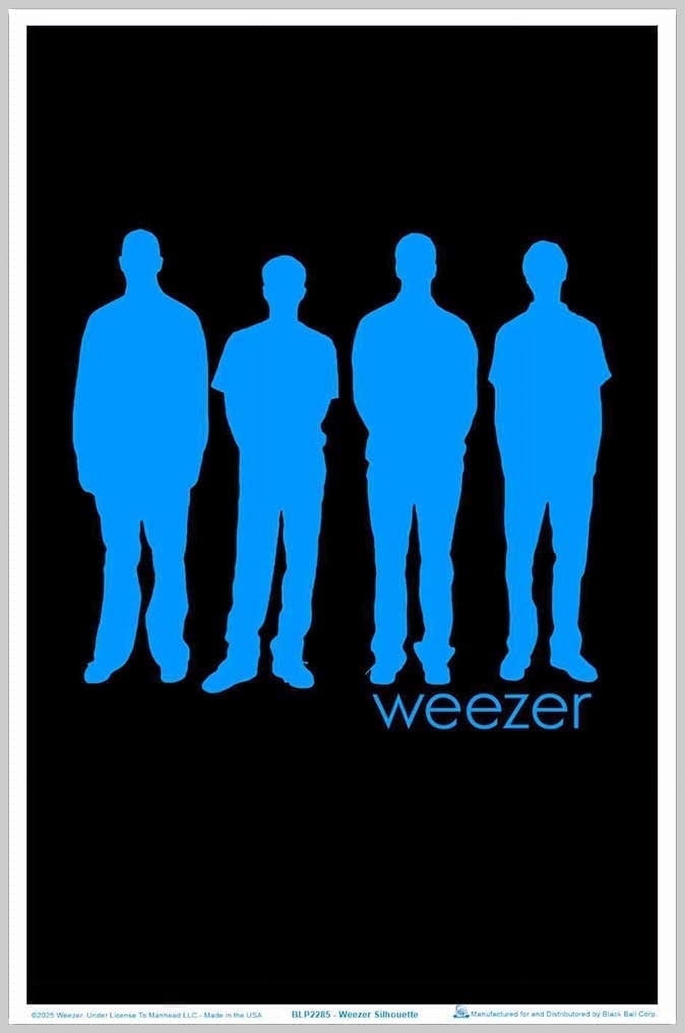Weezer Silhouette Blacklight Poster 23.5" x 35.5" Laminated - Walmart.com