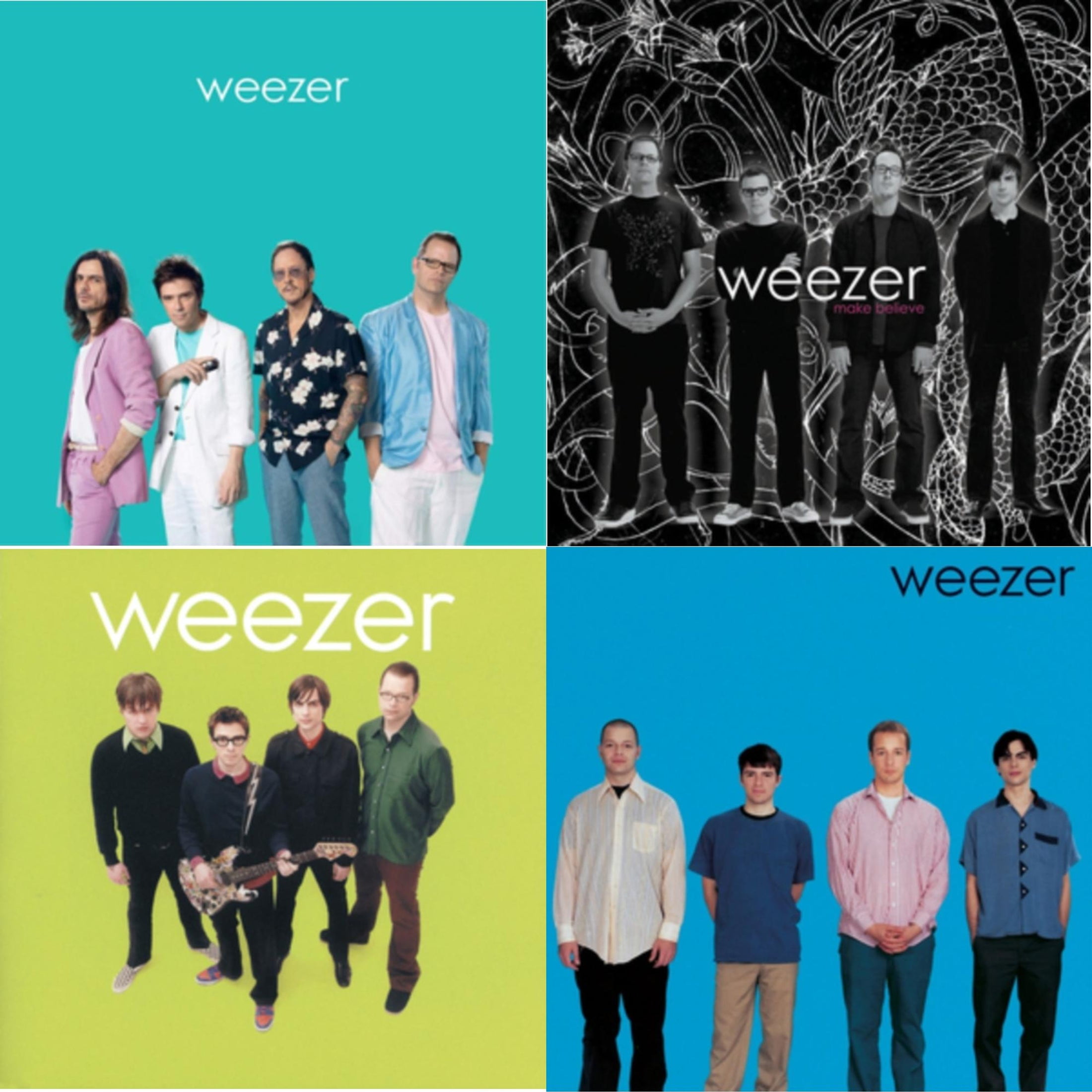 Weezer: Teal Album & Make Believe & Weezer (Green Album) & Weezer (Blue ...