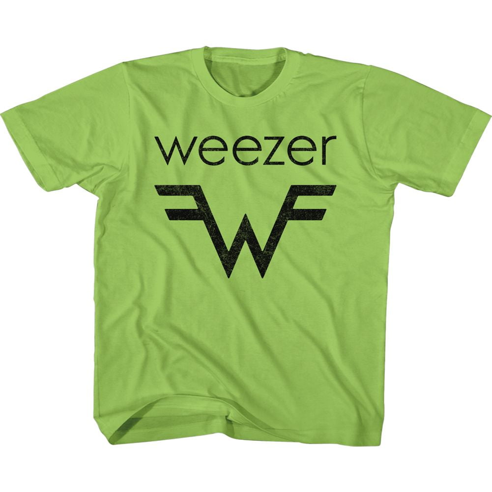 Weezer Weezer and W Logo Key Lime Youth T-Shirt - Walmart.com
