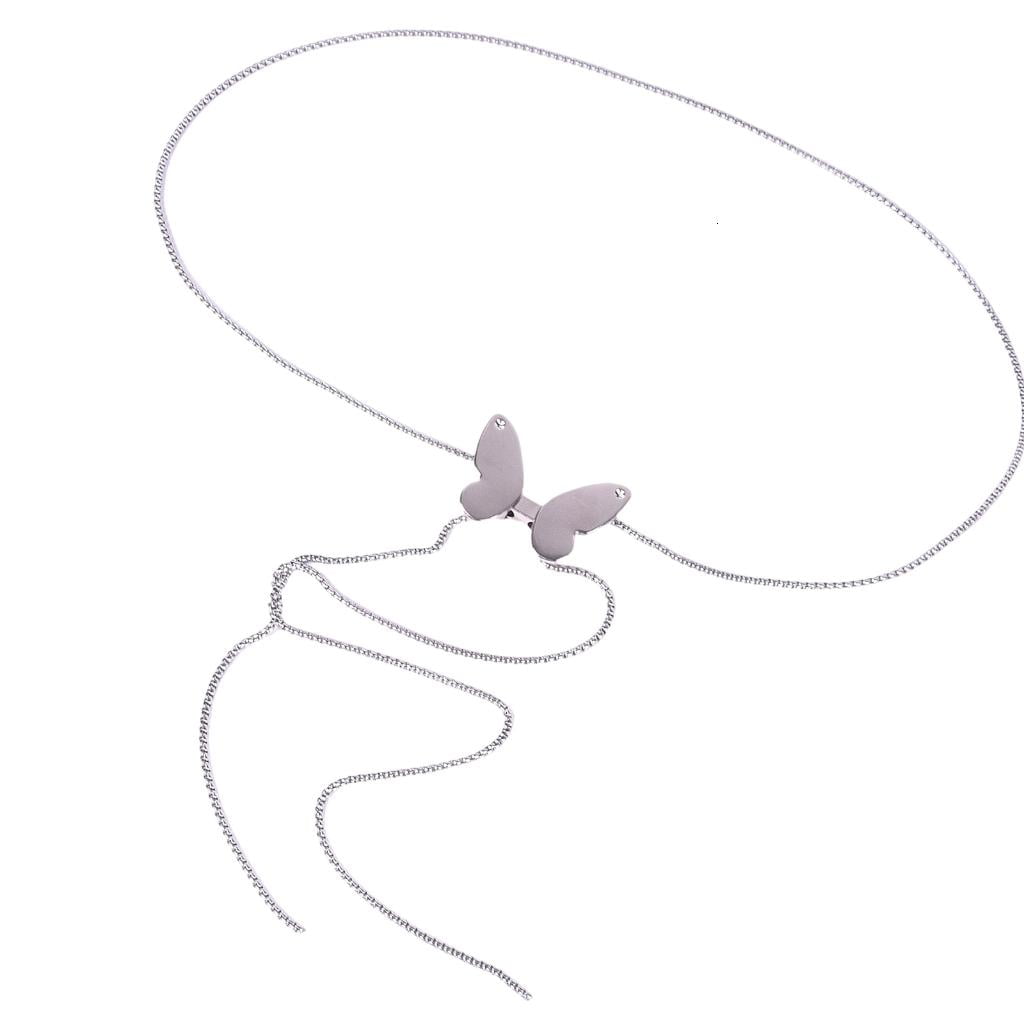 Weflink Embellished Metal Body Jewelry With Detachable Length Body ...