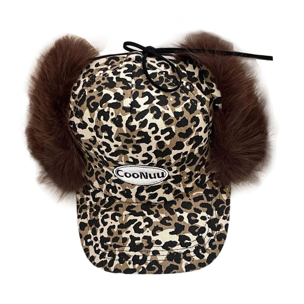 Weflink Soft Baseball Cap Ear Flaps Winter Trapper Hat For Women Girl ...