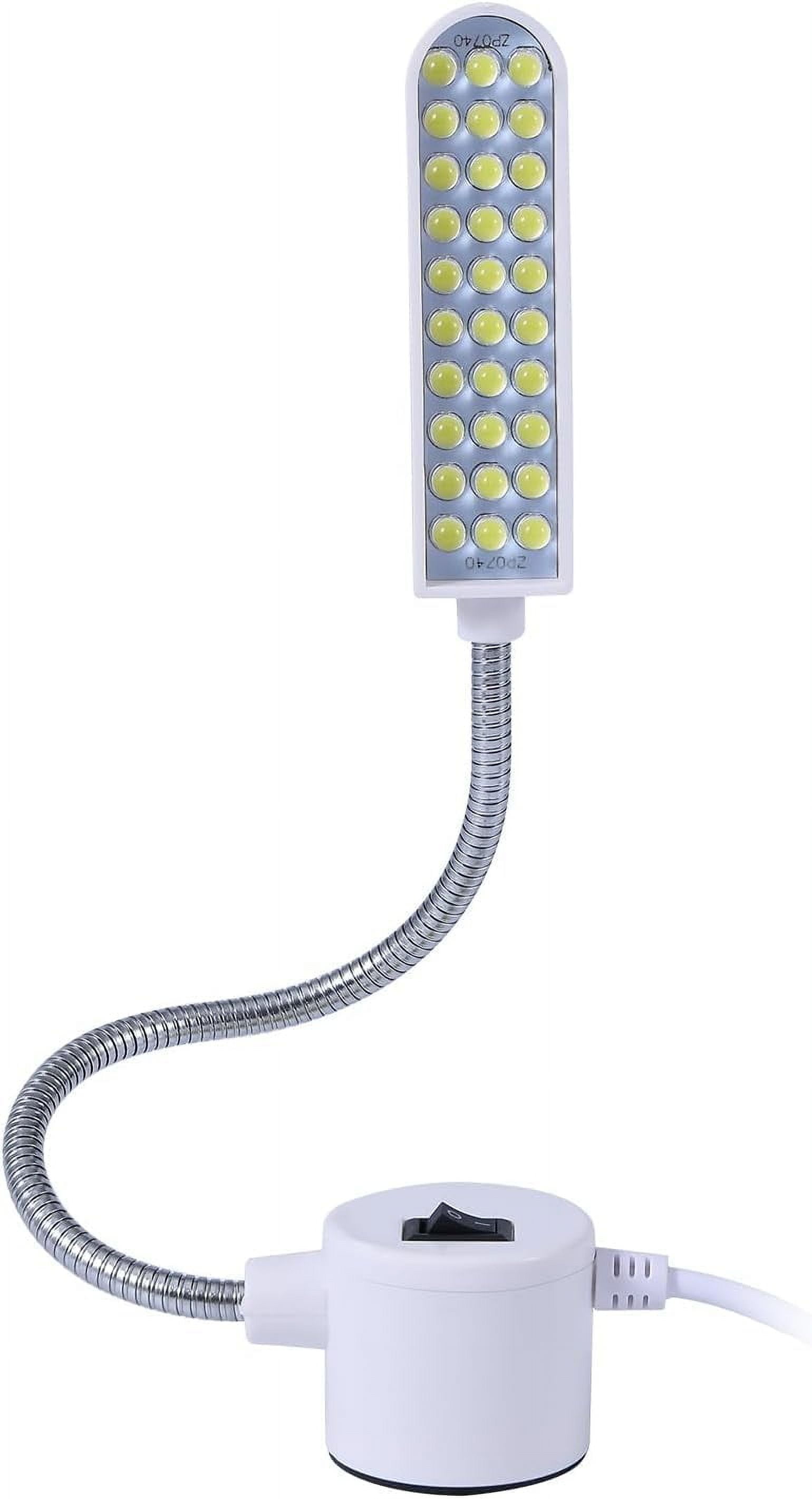 Weftnom 30 LED Sewing Machine Light, Portable Flexible Gooseneck Work ...