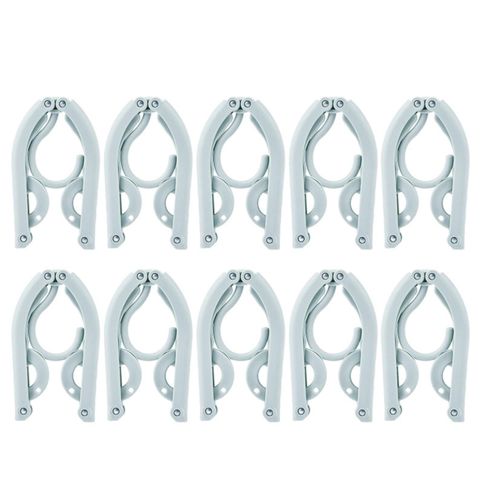 Wefuesd 10 Pack Retractable Portable Travel Hangers Foldable Hangers ...