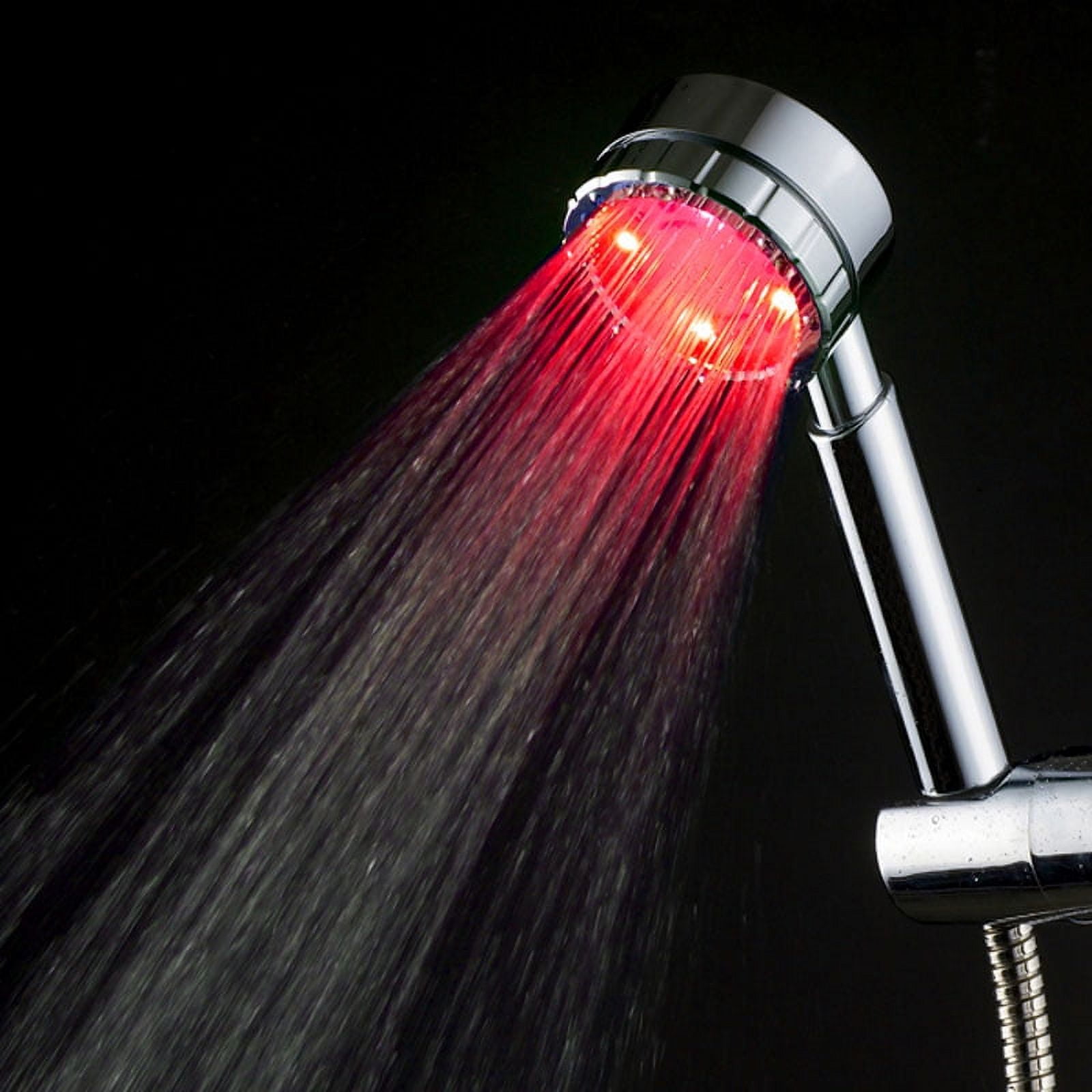 Wefuesd 3 LED Sensor Head Colors Bathroom Sprinkler Temperature Light ...