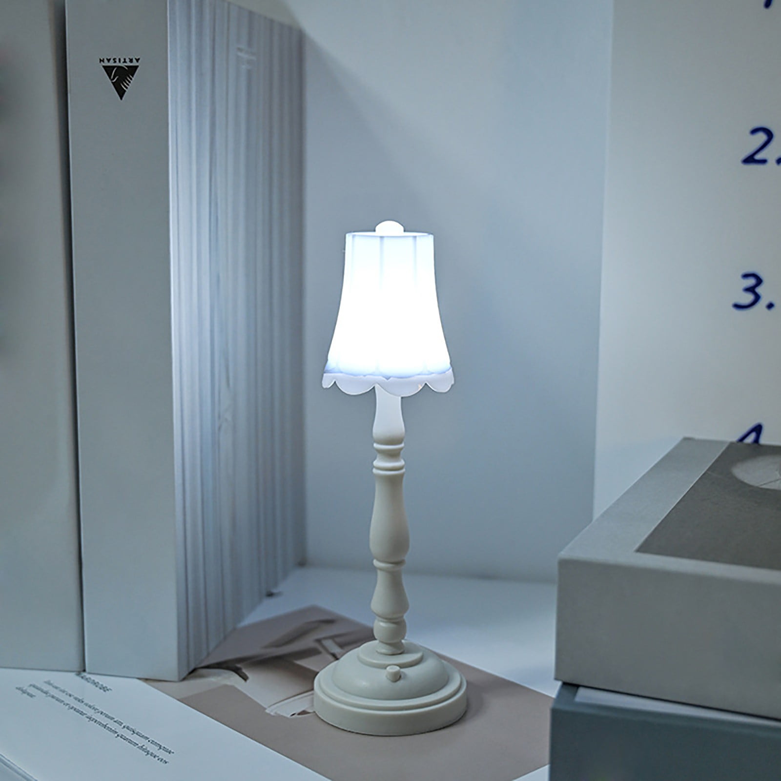 Wefuesd Cordless Table Lamps Retro Night Light With Led Bulb Battery ...