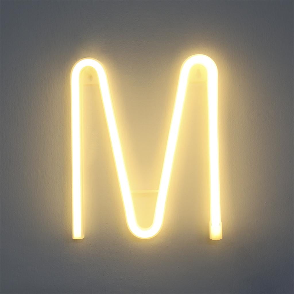 Wefuesd Led Letter Lights Light Up Plastic Letters Standing Hanging ...