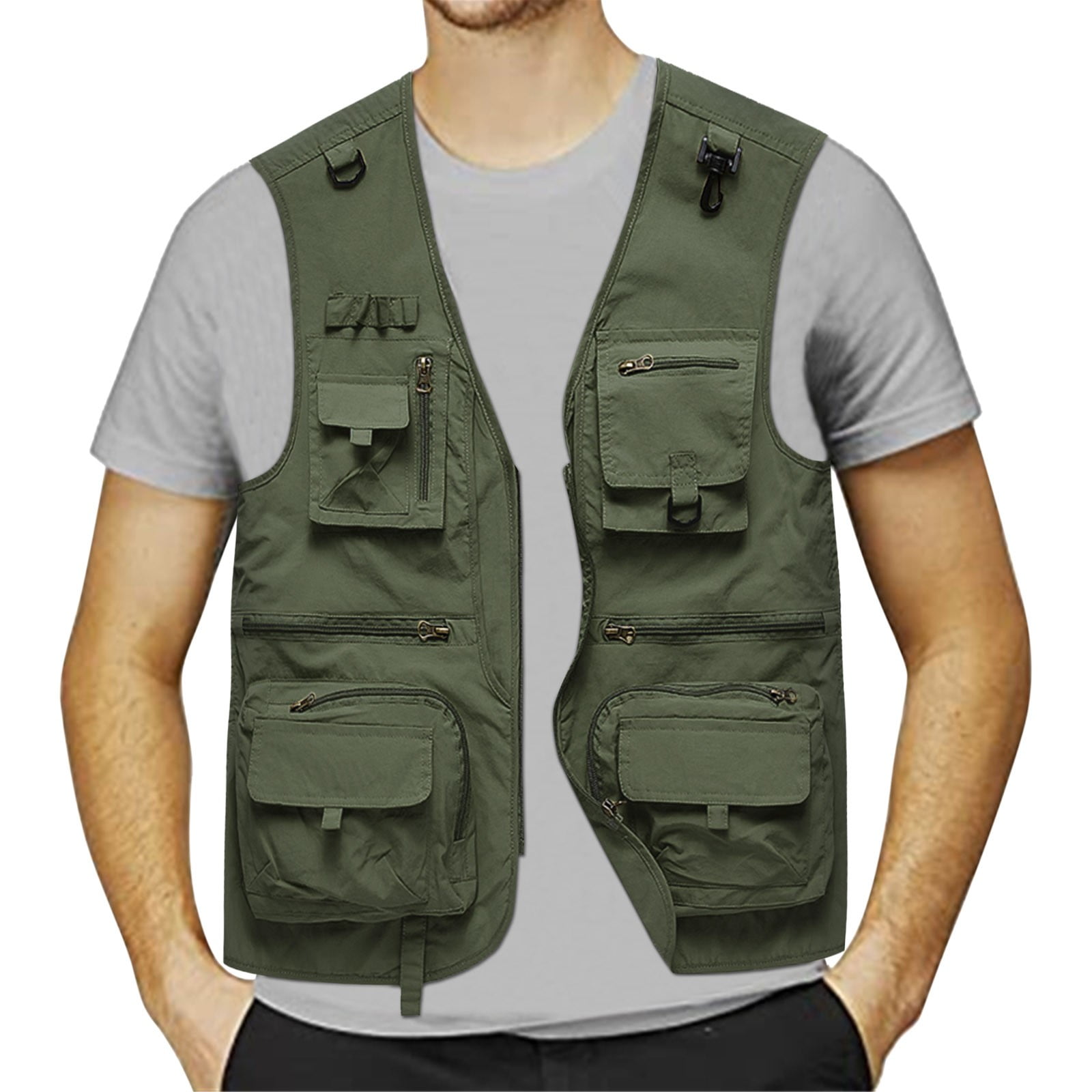 Wefuesd Mens Jacket Field Pofessional Emergency Field Fishing Multi ...