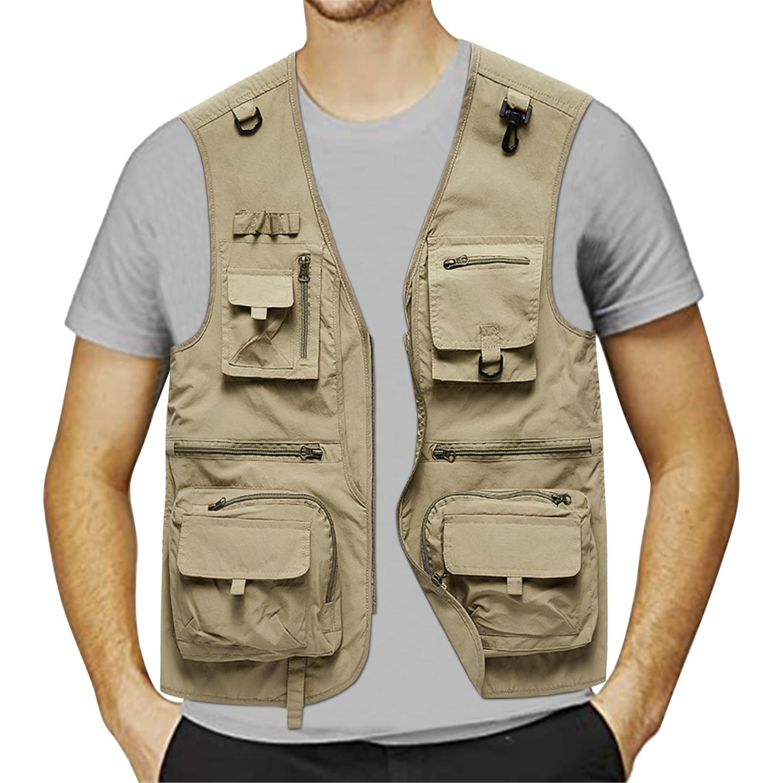 Wefuesd Mens Jacket Field Pofessional Emergency Field Fishing Multi ...