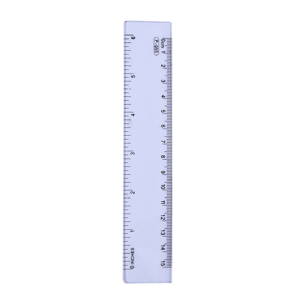 Wefuesd Plastic Straight Edge Ruler, 6 in, Clear - Walmart.com