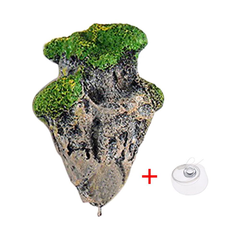 Wefuesd Pool Fish Tank Floating Real Rocks Aquarium Water Fish Tank ...