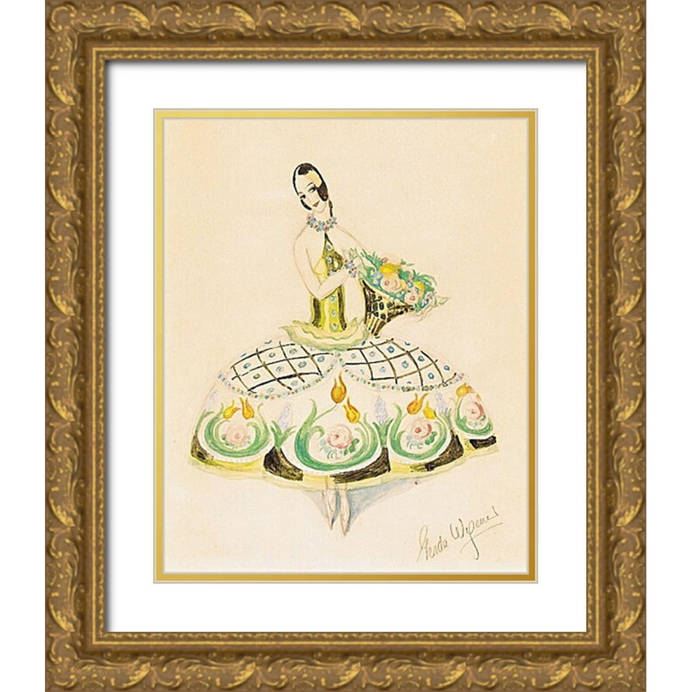 Wegener, Gerda 15x18 Gold Ornate Wood Framed with Double Matting Museum ...