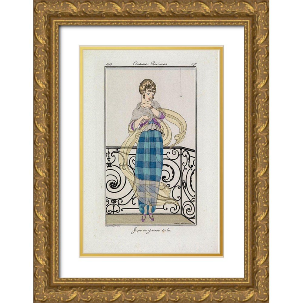 Wegener, Gerda 17x24 Gold Ornate Wood Framed with Double Matting Museum ...