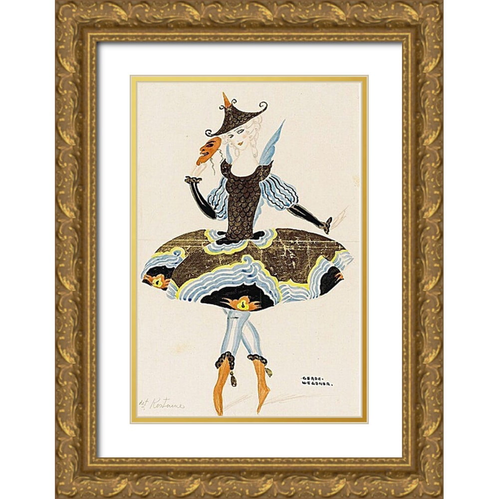 Wegener, Gerda 17x24 Gold Ornate Wood Framed with Double Matting Museum ...