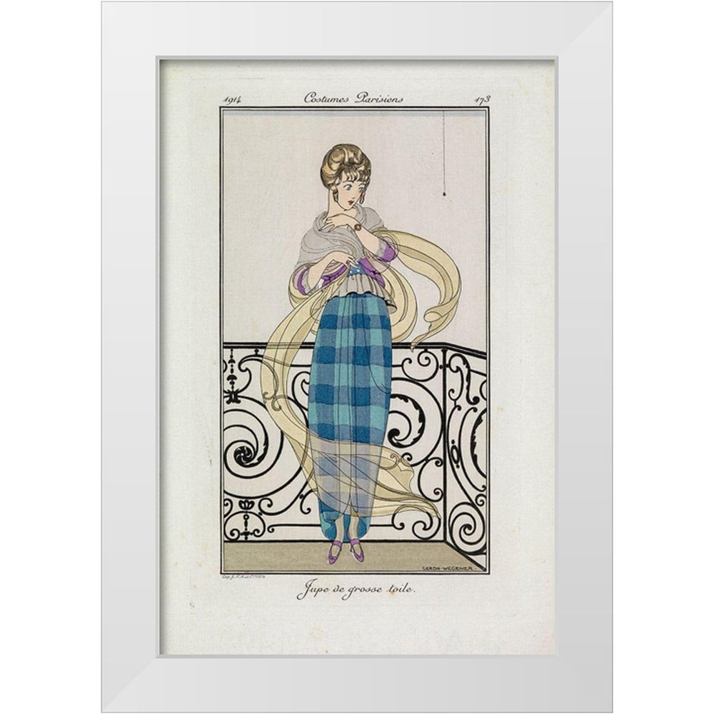 Wegener, Gerda 23x32 White Modern Wood Framed Museum Art Print Titled ...