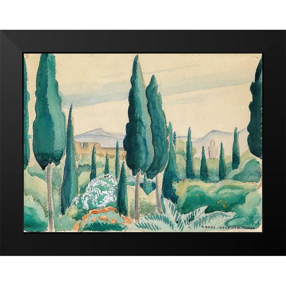 Wegener, Gerda 24x19 Black Modern Framed Museum Art Print Titled - A ...