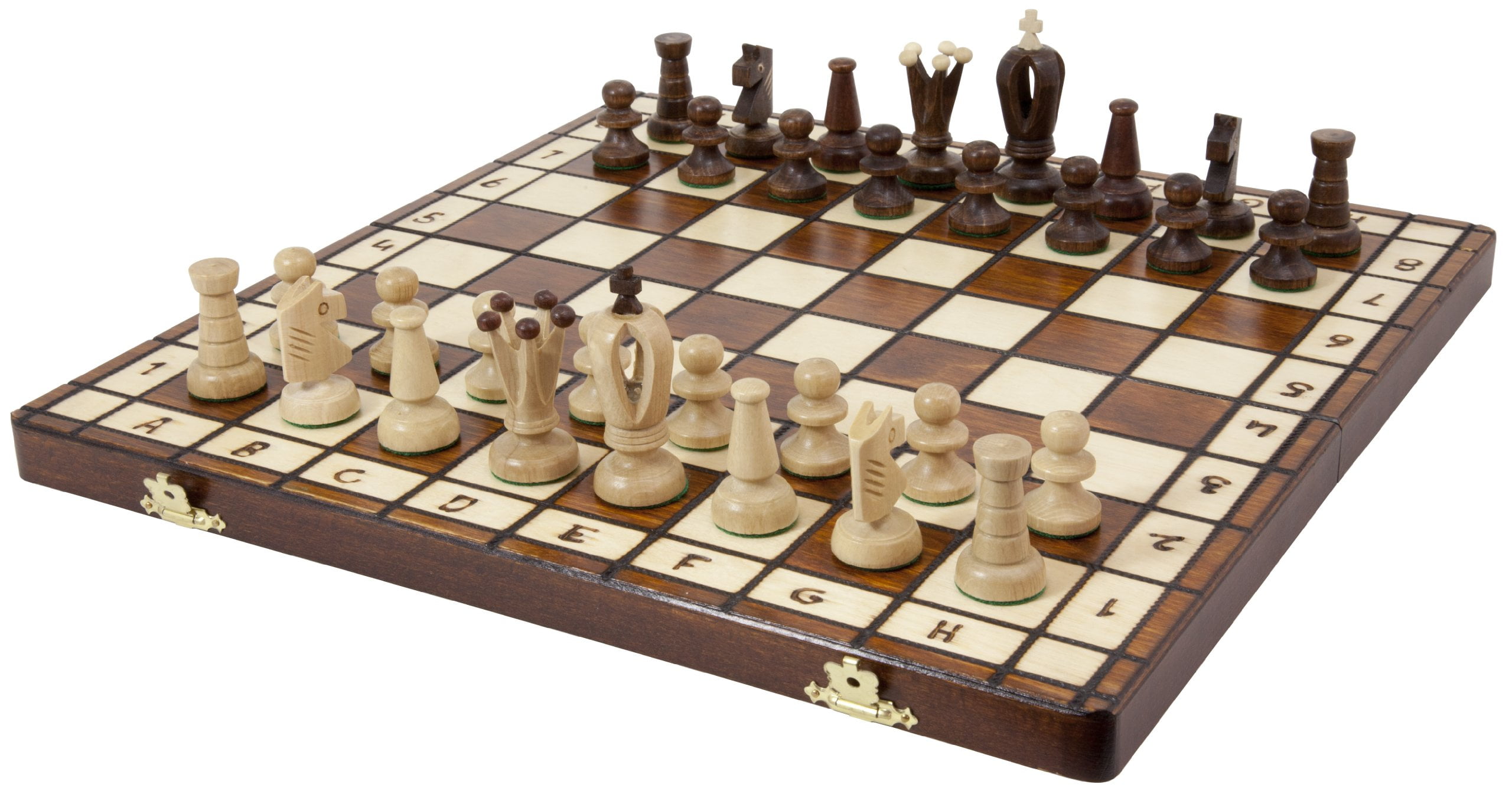 Wegiel Handmade Royal 36 STF9 European Chess Set - Wooden 14.2 Inch ...