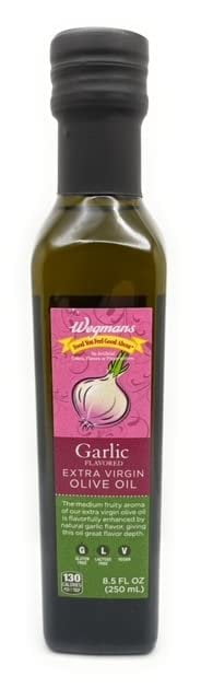 Wegmans Garlic Flavored Extra Virgin Olive Oil 8.5 Fl oz 250 ml ...