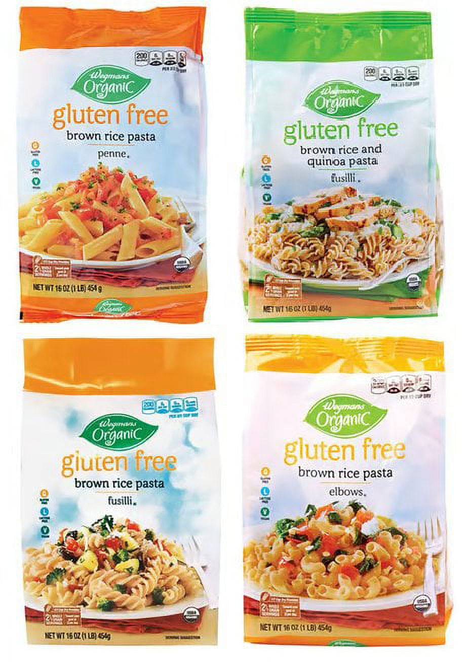 Wegmans Organic Vegan Pasta Bundle: Gluten Free Brown Rice Pasta Penne ...