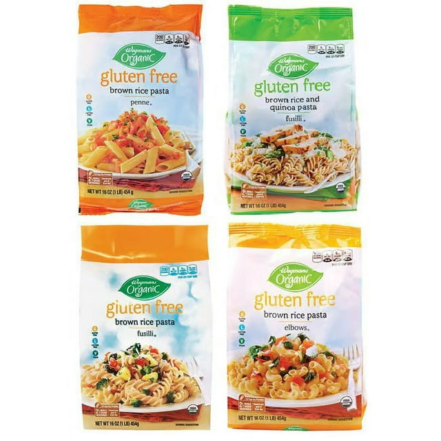 Wegmans Organic Vegan Pasta Bundle: Gluten Free Brown Rice Pasta Penne ...