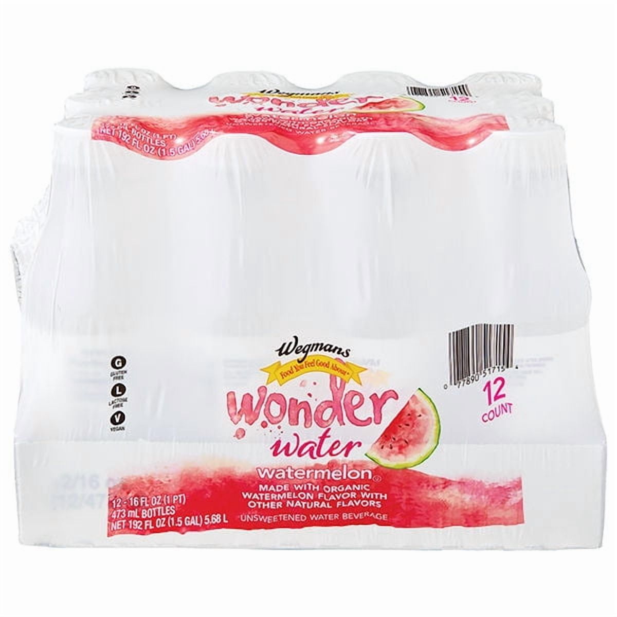 Wegmans Wonder Water Watermelon, 16 fl oz Bottles (12 Pack) - Walmart.com