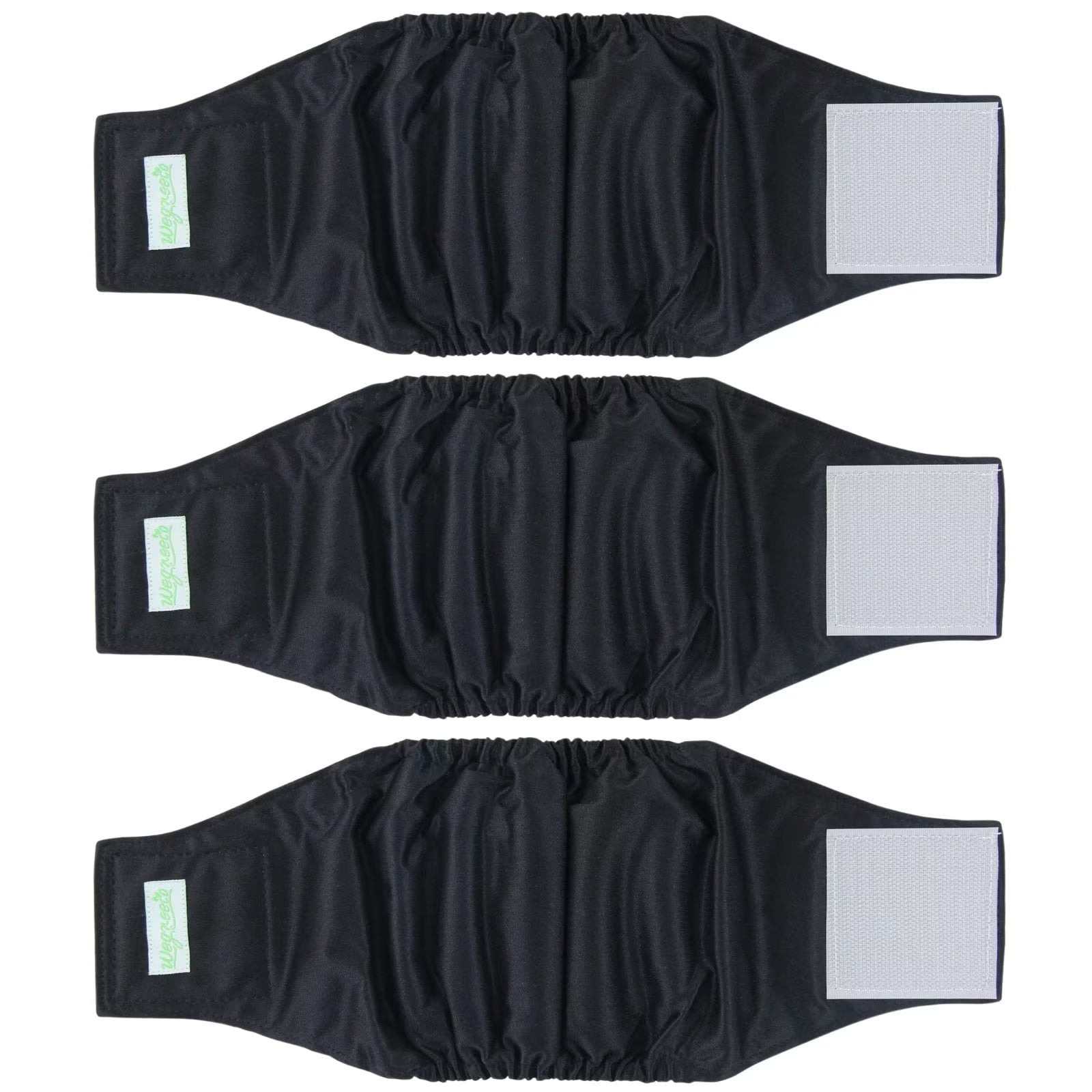 Wegreeco Pack of 3 Reusable Male Dog Belly Band, Washable Premium Male ...