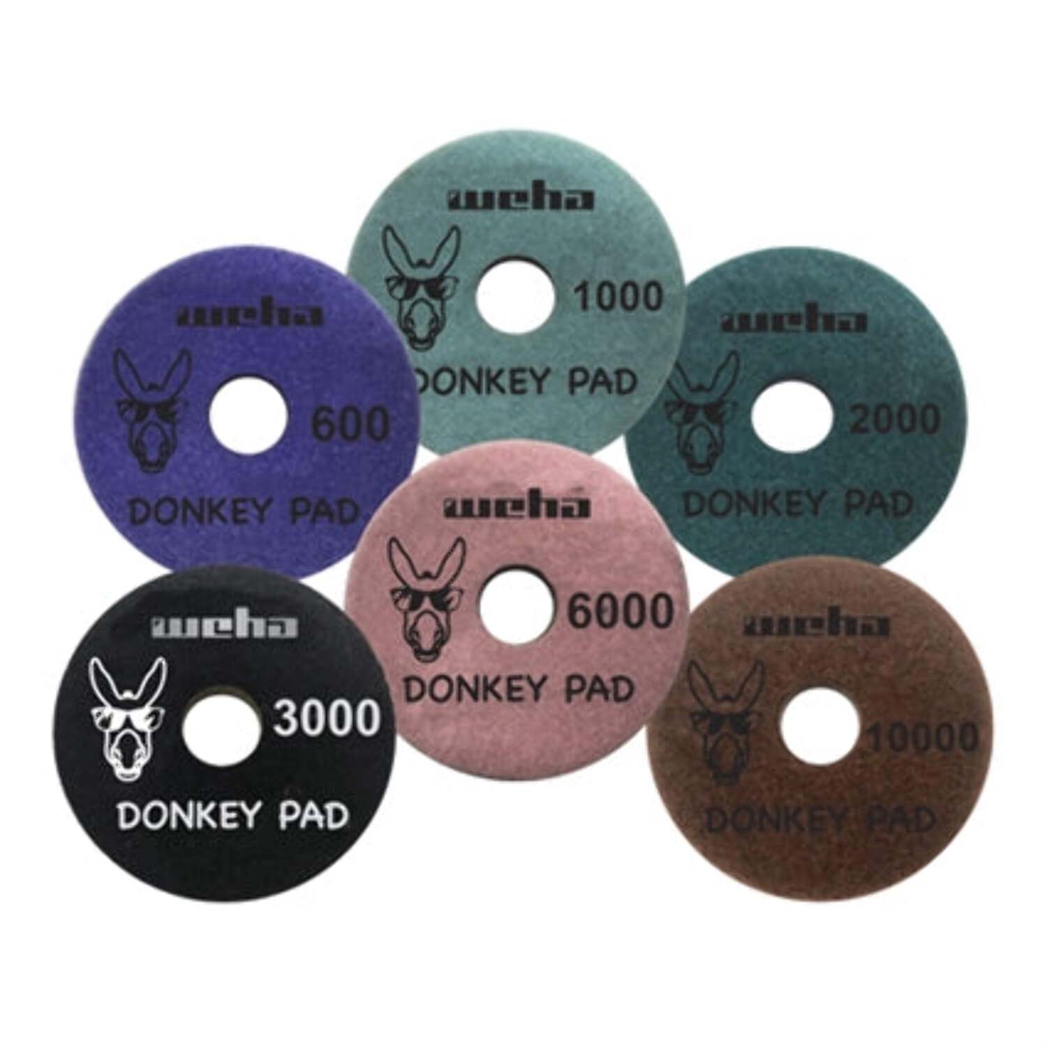 Weha 4" Donkey Quartz Face Polish Surface Polishing Pads - Walmart.com