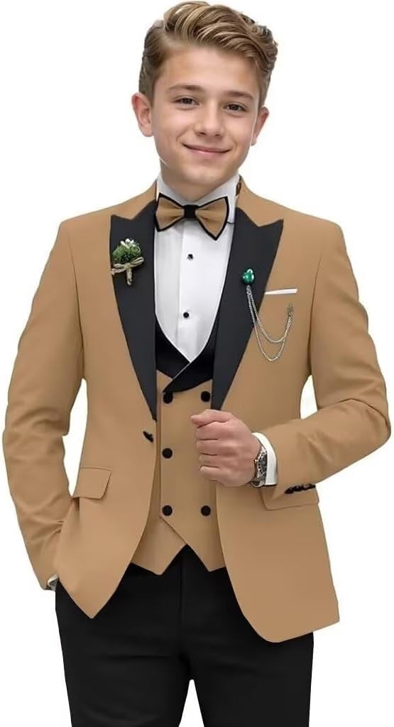 Wehilion Boys Suit Formal Tuxedo Suits for Boys Wedding Ring Bear ...