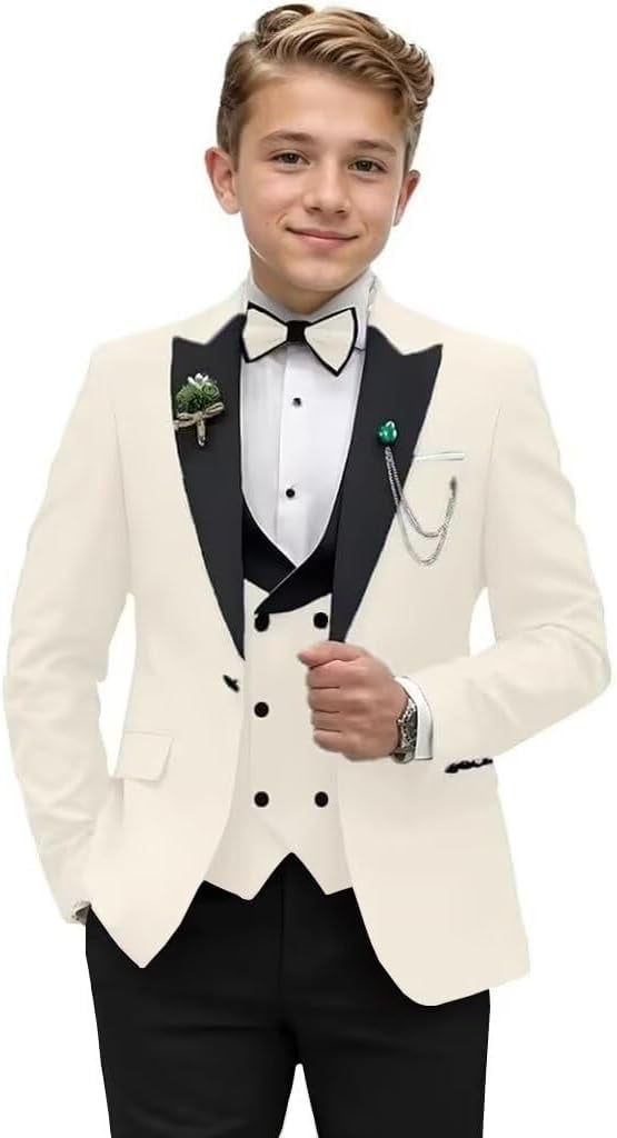 Wehilion Boys Suit Formal Tuxedo Suits for Boys Wedding Ring Bear ...