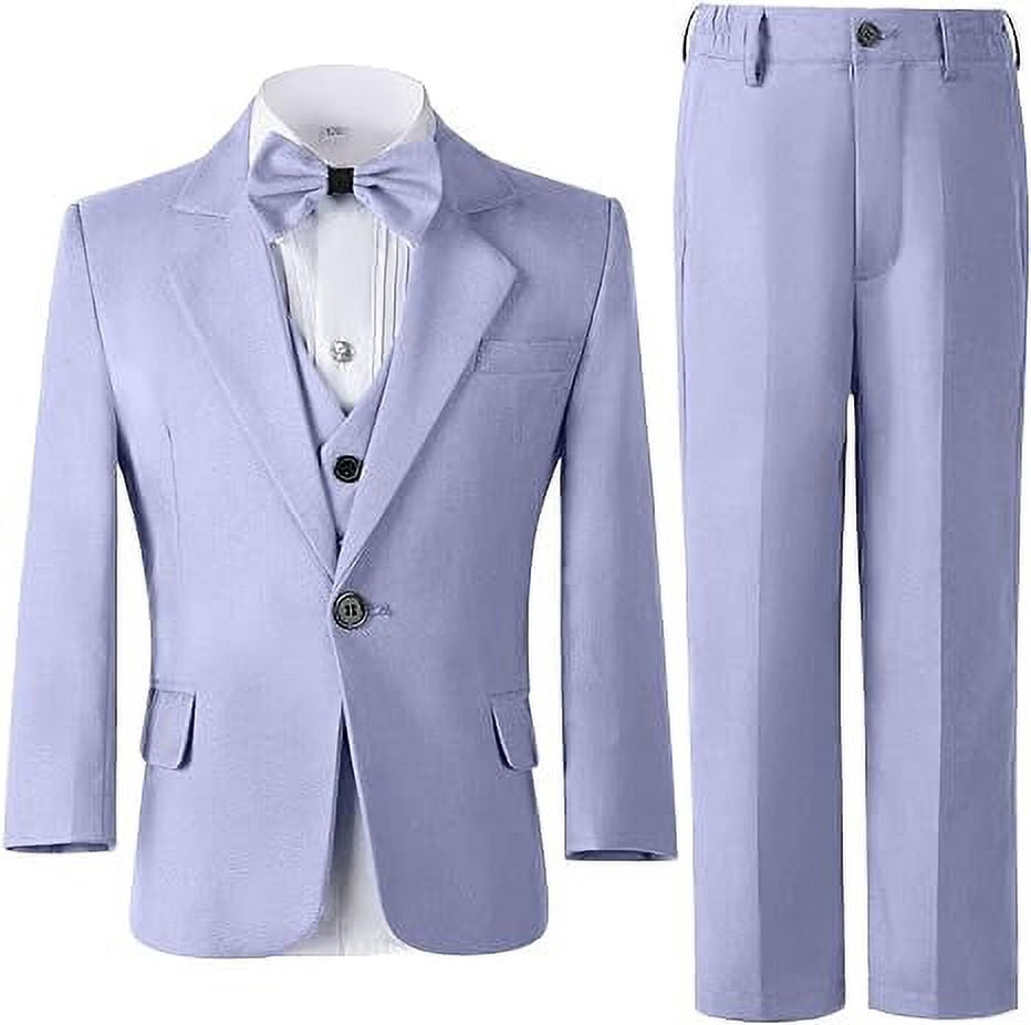 Wehilion Boys Tuxedo Suit Three Piece Kids Tuxedo Suit for Boys Formal ...