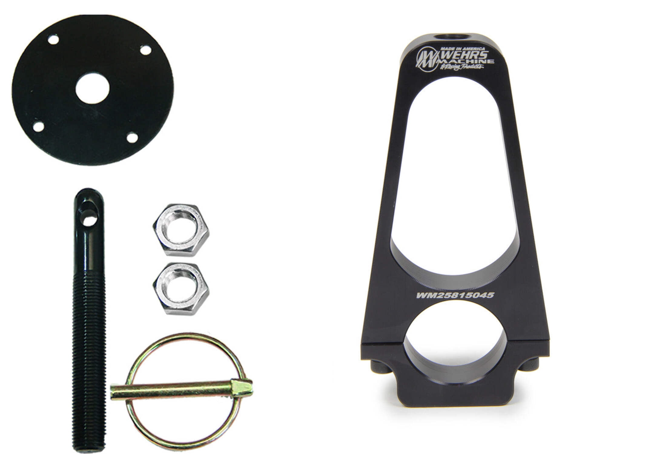 Wehrs Clamp On 1-1/2 Tubing Hood Pin Mount 4-1/2 Tall with Hood Pin Kit ...