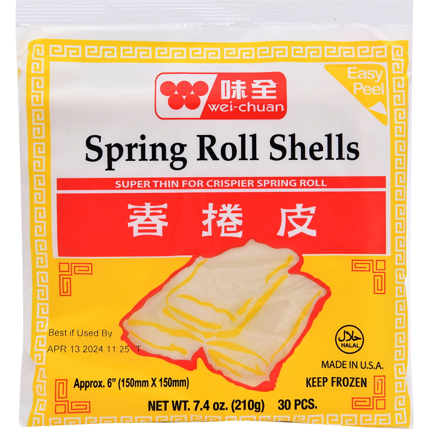 Wei-Chuan Spring Roll Shells 6In - Walmart.com