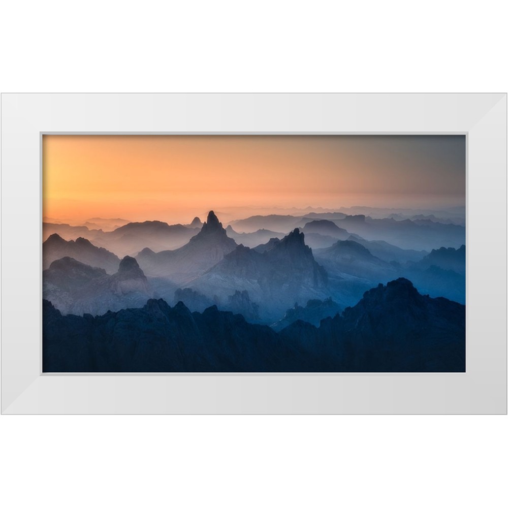 Wei, Willa 32x20 White Modern Wood Framed Museum Art Print Titled ...