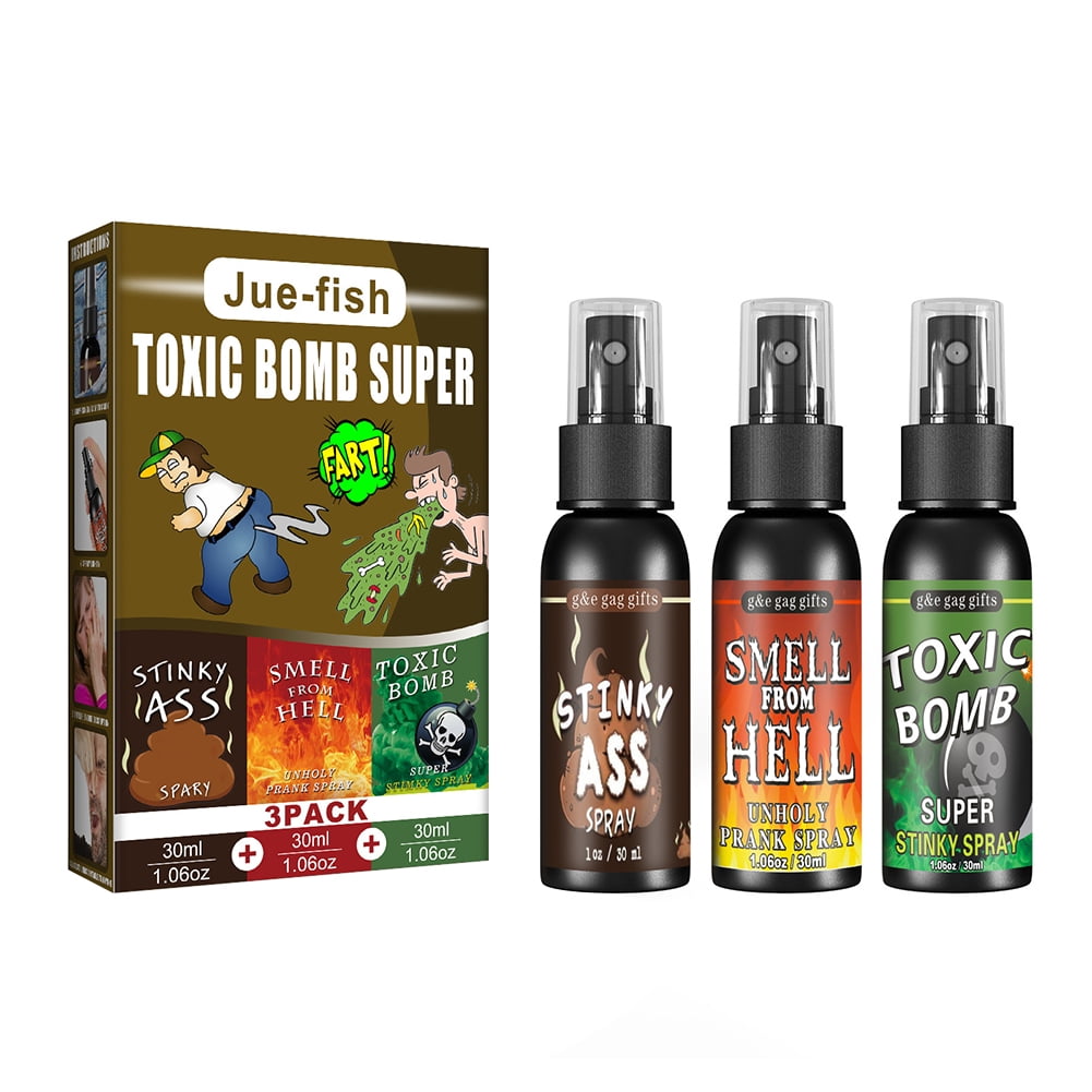 WeiDKF 3 Pack Fart Spray Combo Pack Stinky Stinky Poison Bomb Stinky ...