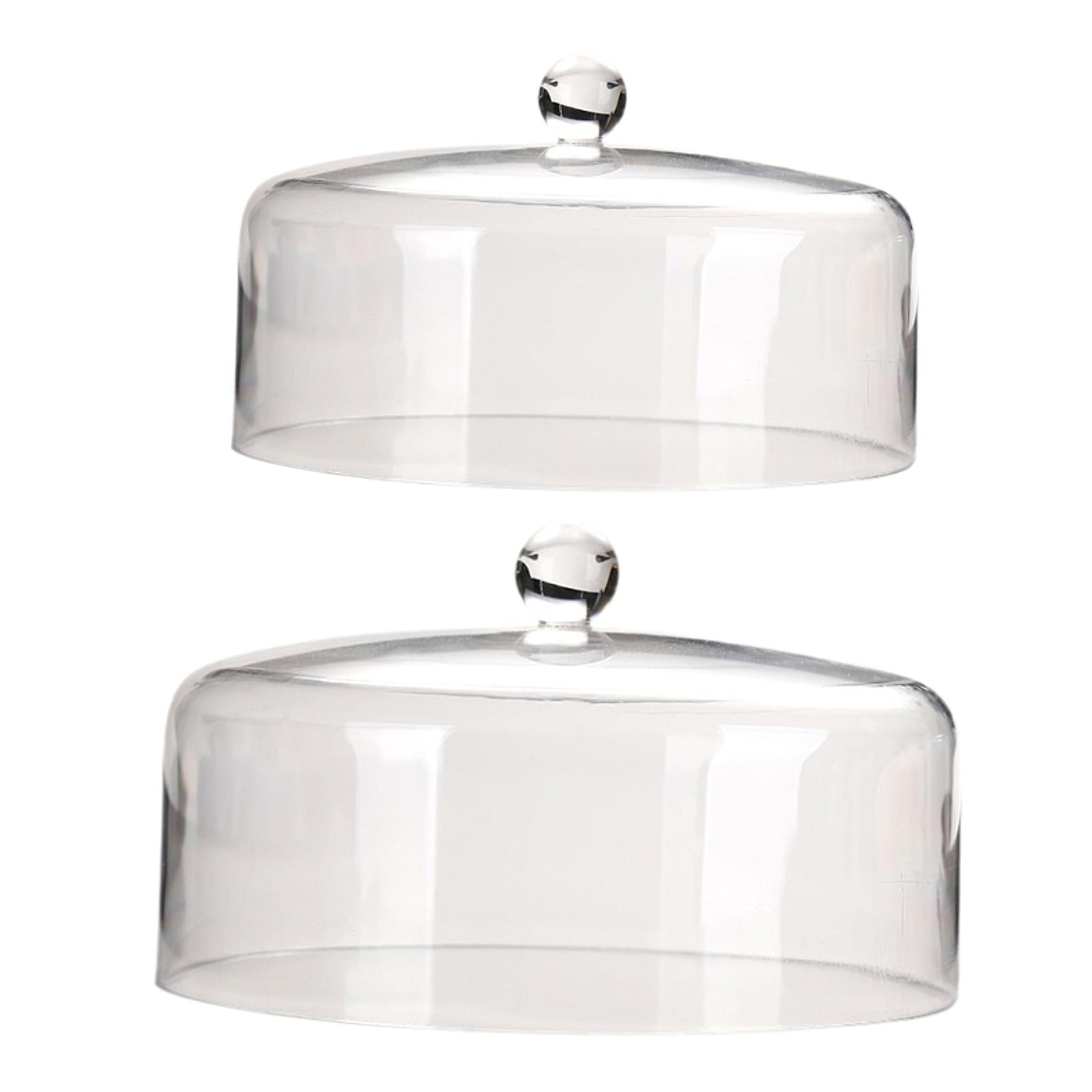WeiLaiKeQi 2 Pieces Cake Cover Lid Clear Clear Cake Dome Cover for ...