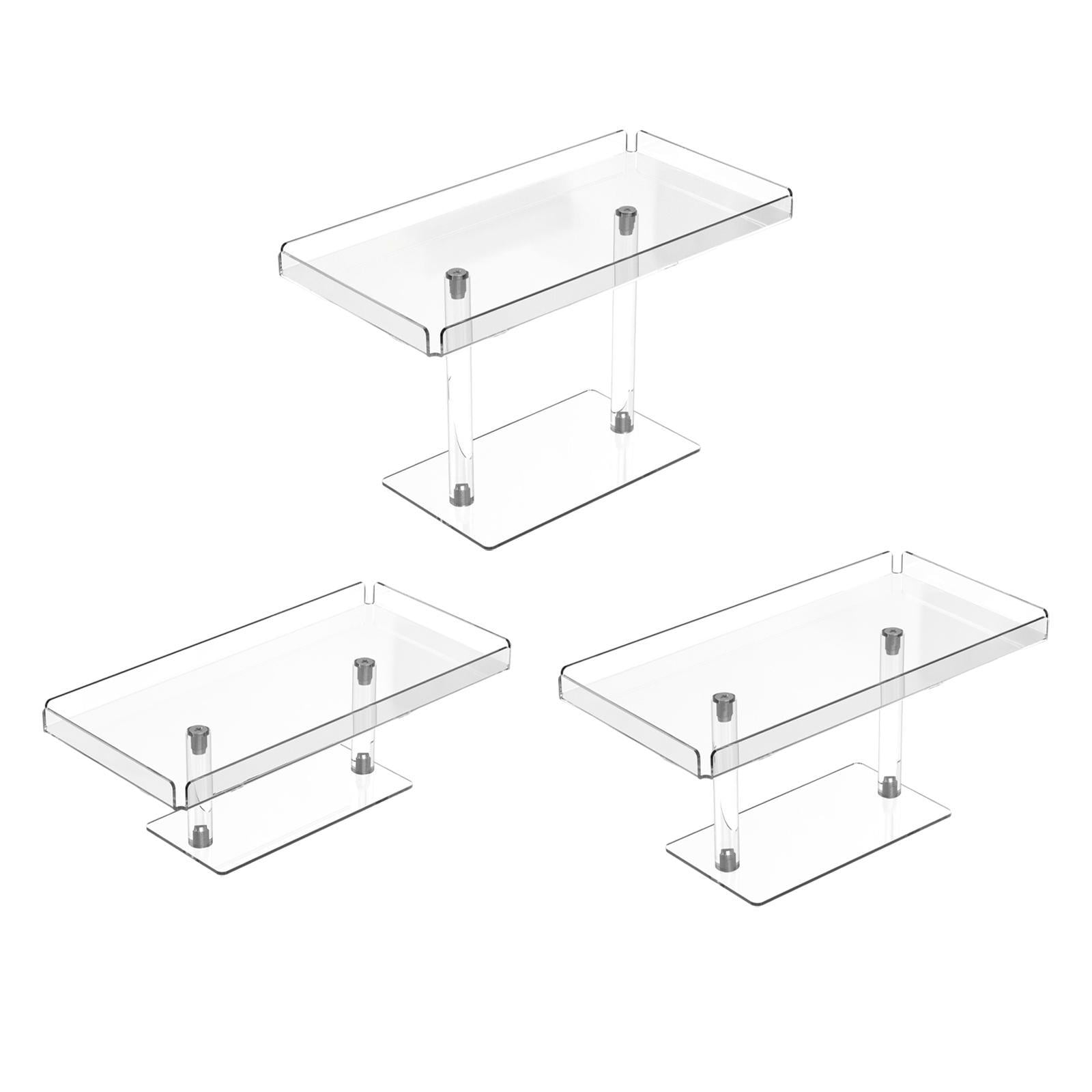 WeiLaiKeQi Acrylic Cupcake Display Stand Clear Dessert Stand for ...