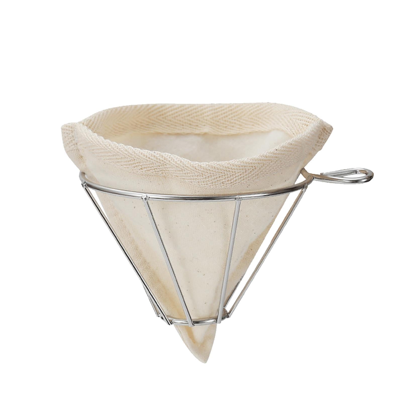 WeiLaiKeQi Cloth Filter with Handle Stainless Steel Funnel for Coffee ...