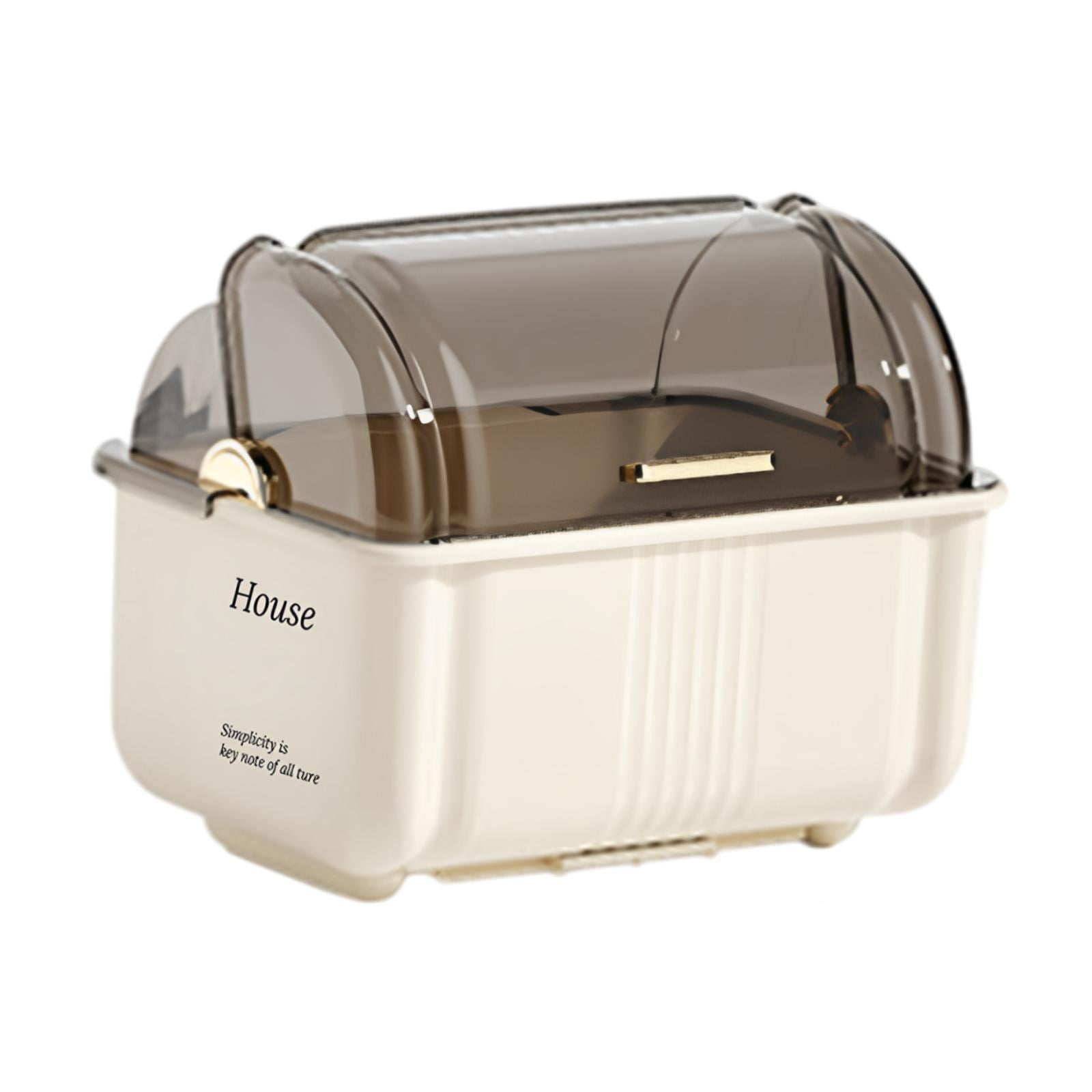 WeiLaiKeQi Cutlery Drainer with Hood Dish Rack with Lid Cover for ...