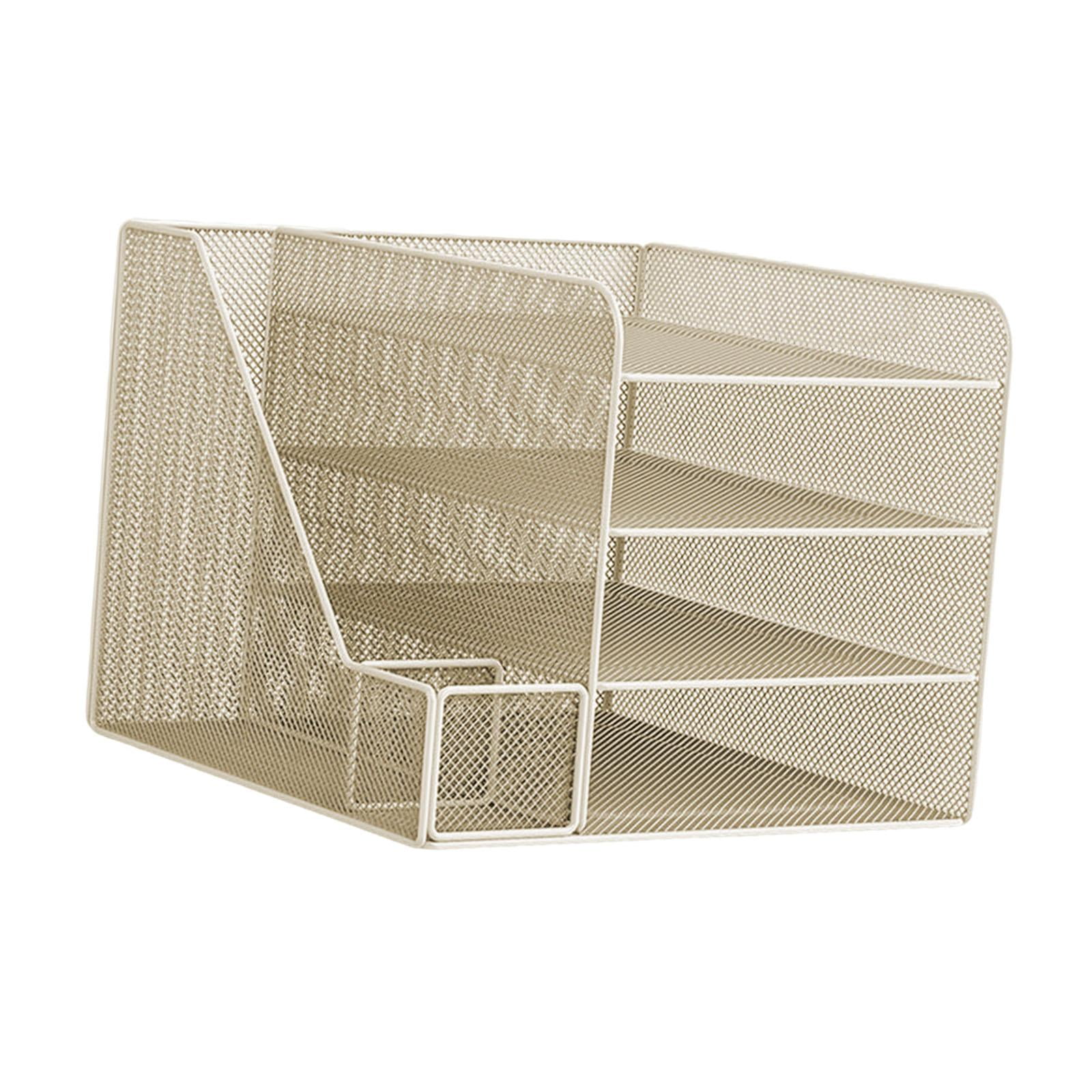 WeiLaiKeQi Desktop Organizer Pen Holder Document Storage Rack for ...