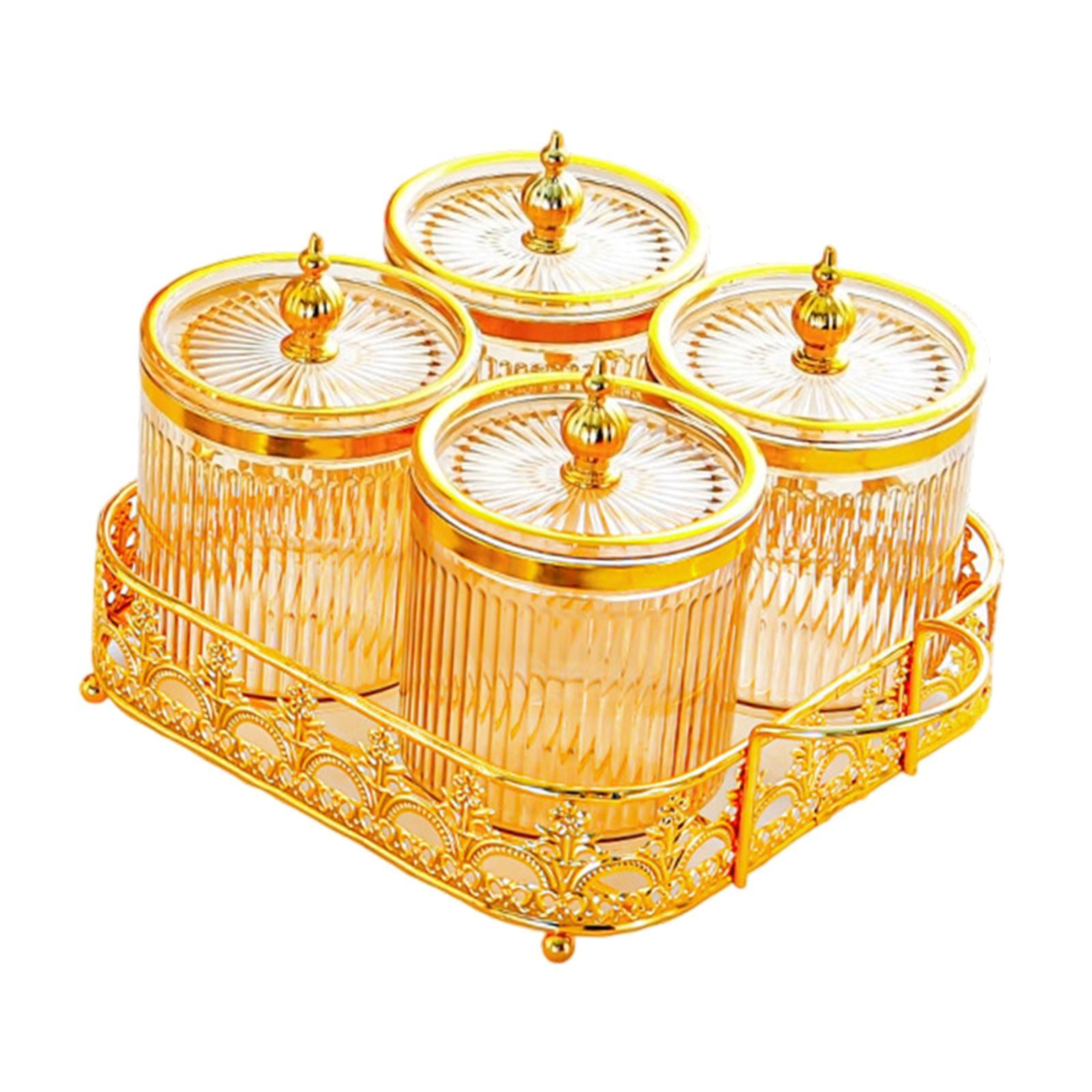 WeiLaiKeQi Dried Fruit Snack Serving Plate Candy Nuts Dish with Lid for ...