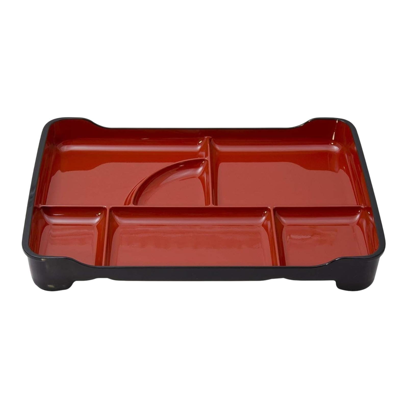 WeiLaiKeQi Japanese Traditional Lunch Bento Box 6 Compartments Portable ...