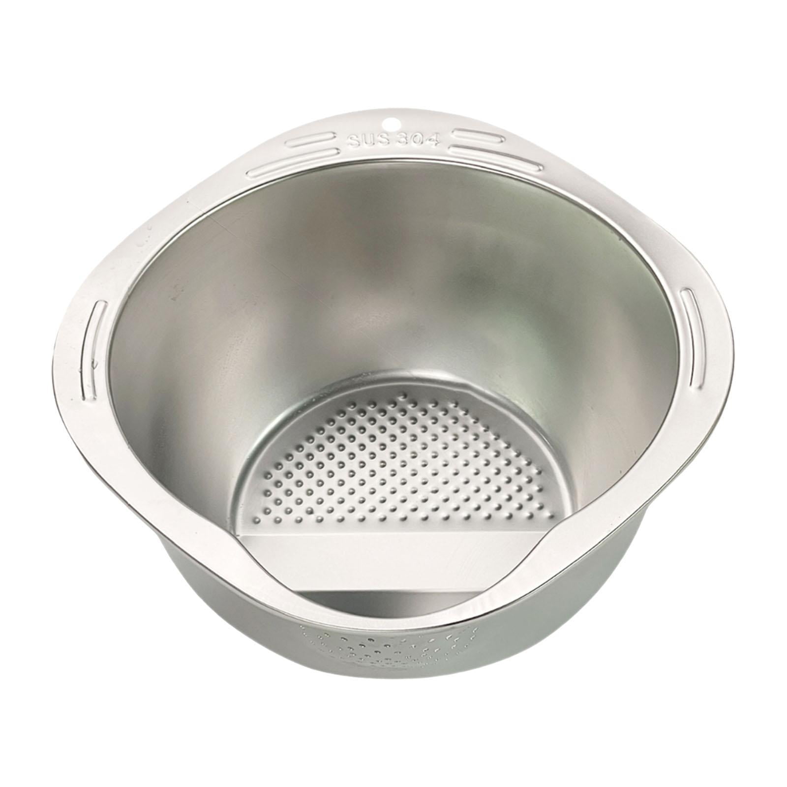 WeiLaiKeQi Rice Washer Strainer Bowl Stainless Steel Pasta Strainer for ...