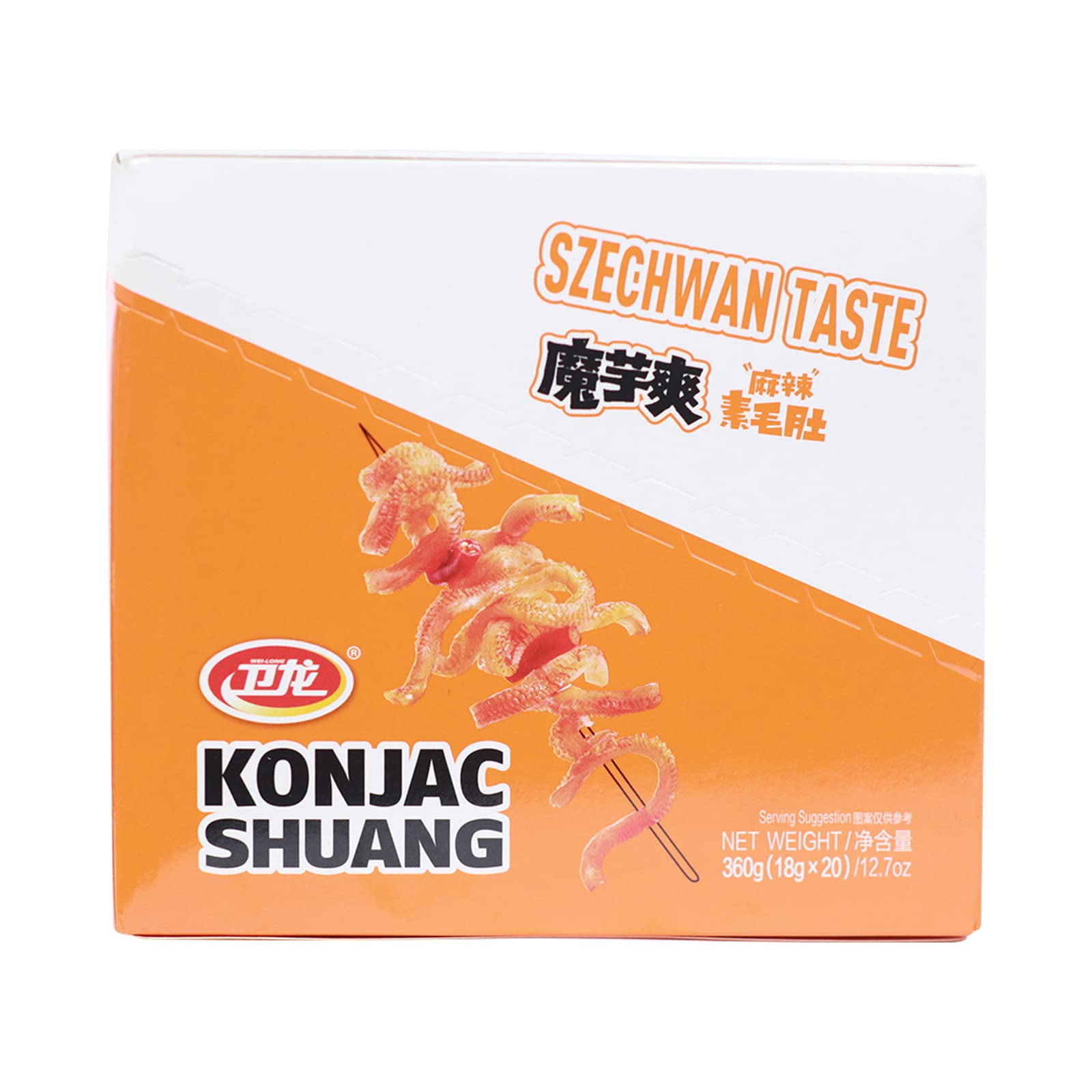 WeiLong Konjac Snack, Spicy DMF15 Hot Strips, Spicy Snacks Latiao La ...