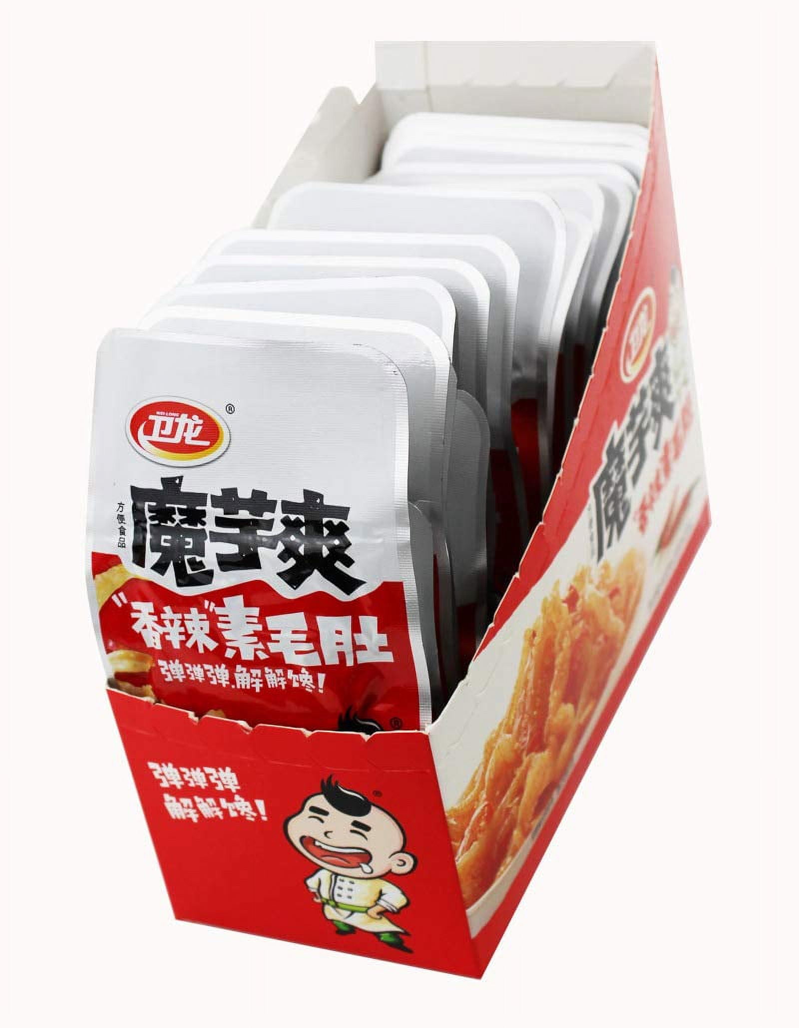 WeiLong Latiao, Damianjin Spicy Gluten, 魔芋爽，魔芋丝，Wei Long Konjac 20 Sachets / 360g Chinese Snack ...