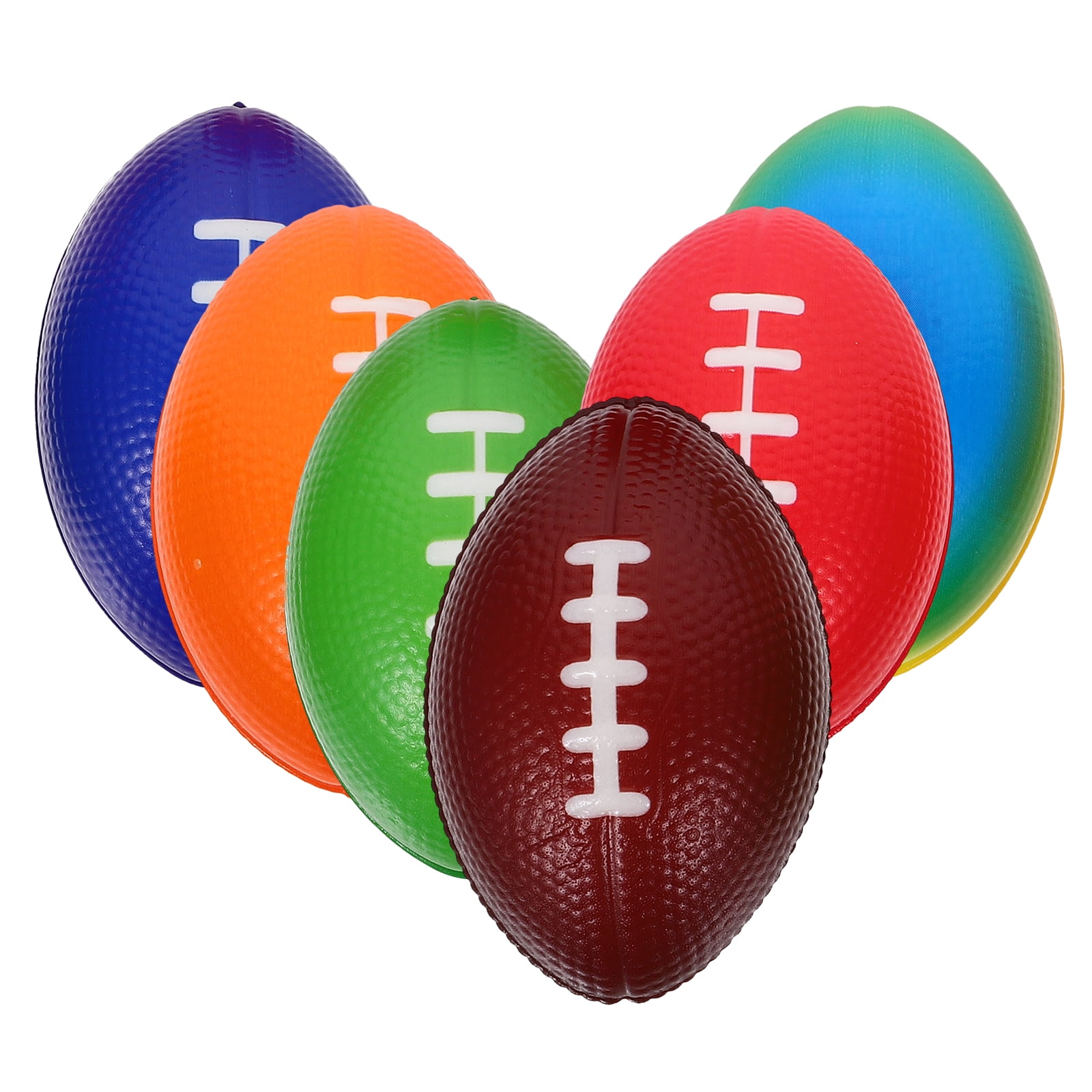 WeiWei 6 Leather Rugby Footballs Mini Hand Footballs Goodie Bag ...