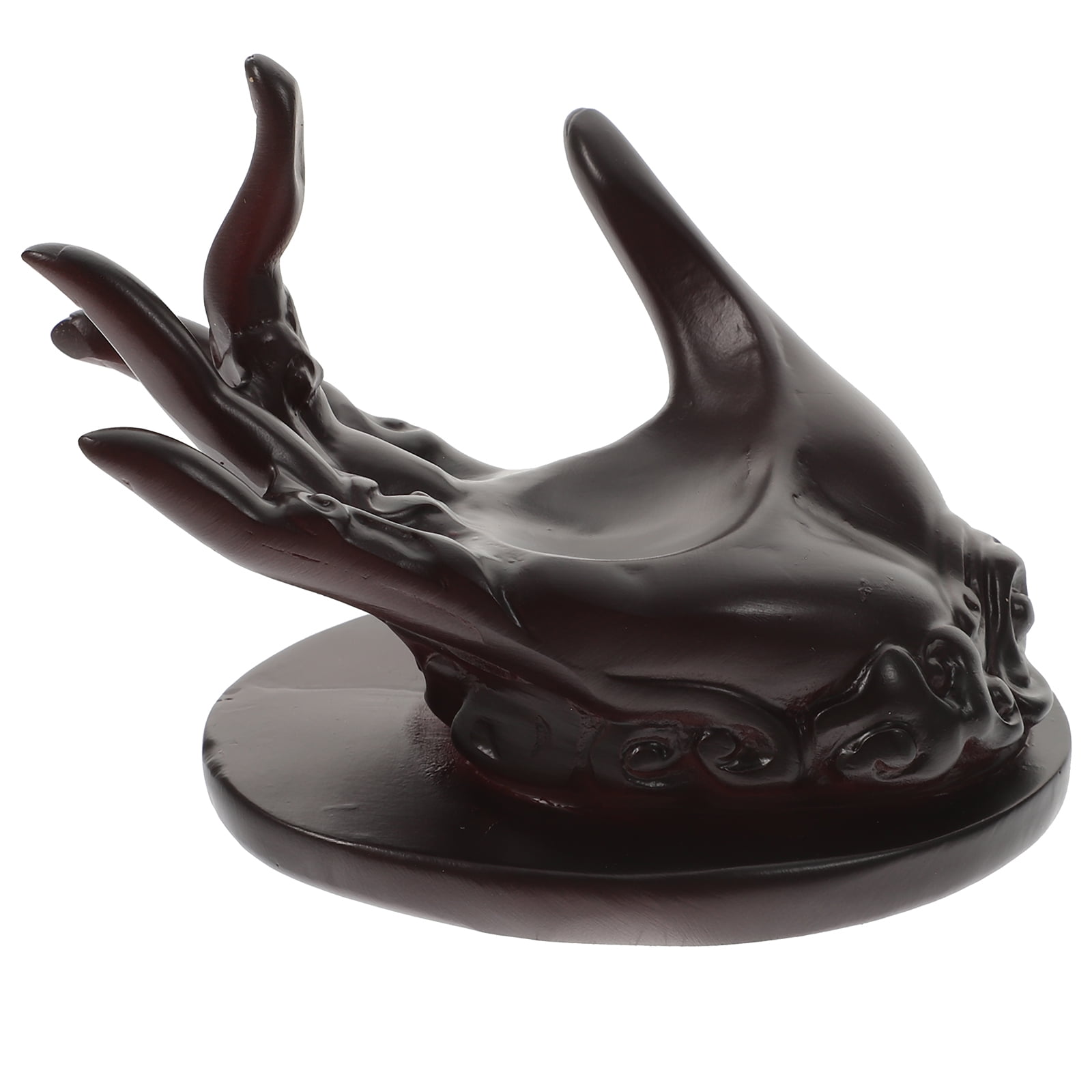 WeiWei Buddha Hand Stand Crystal Ball Holder Resin Statue Base ...