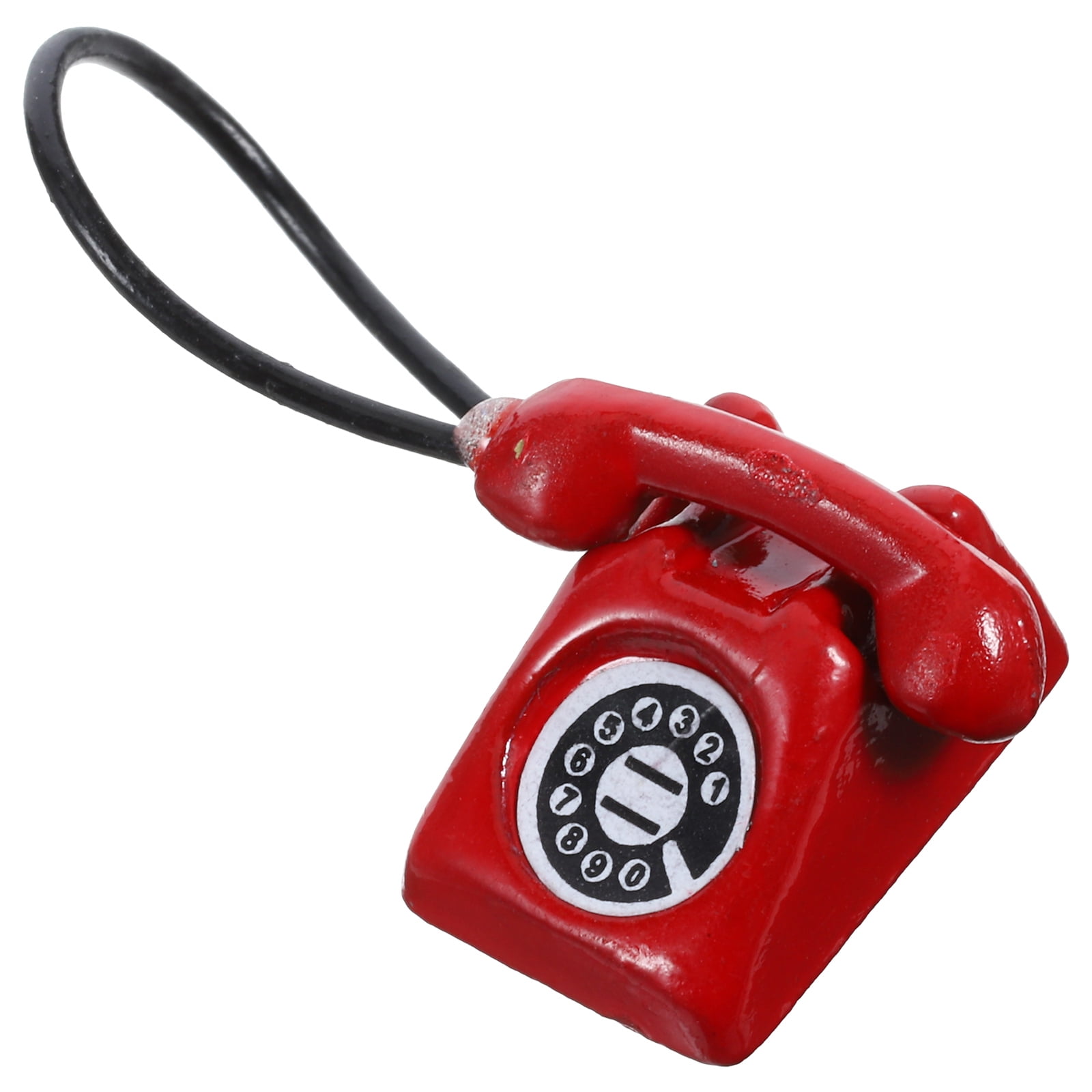 WeiWei Mini Vintage Telephone Model Fake Telephone Model Doll House ...