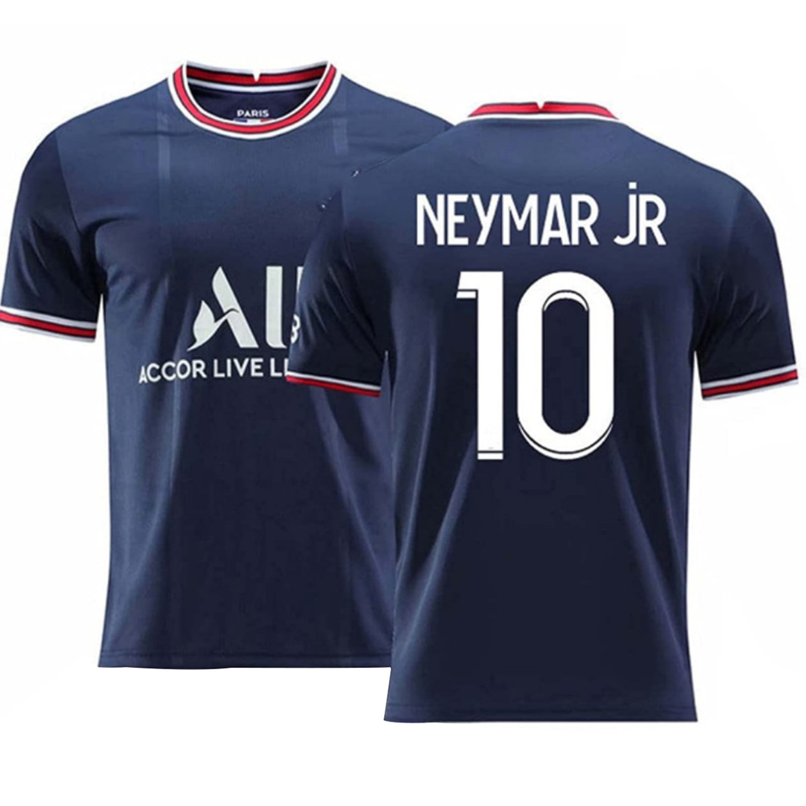 WeiXinGG 22/23 French FC Home Game Soccer Jersey, #10 NEYMAR Soccer Jersey Top, Adult Short ...