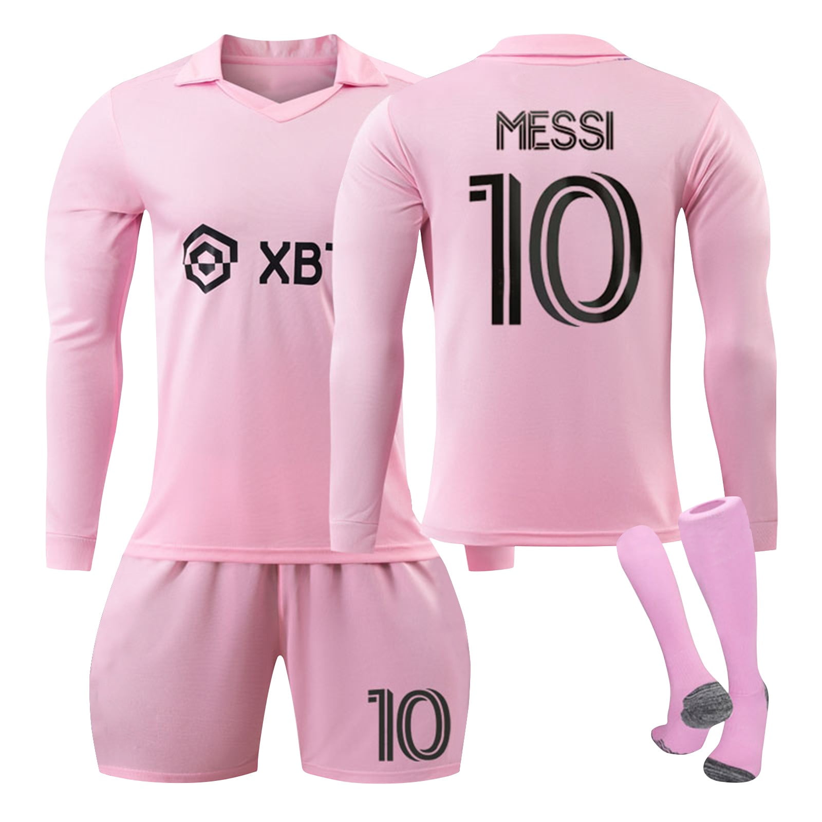 WeiXinGG 2324 USA Team Home Game Soccer Uniform[Purity and Strength], #10 Athlete Long Sleeve ...